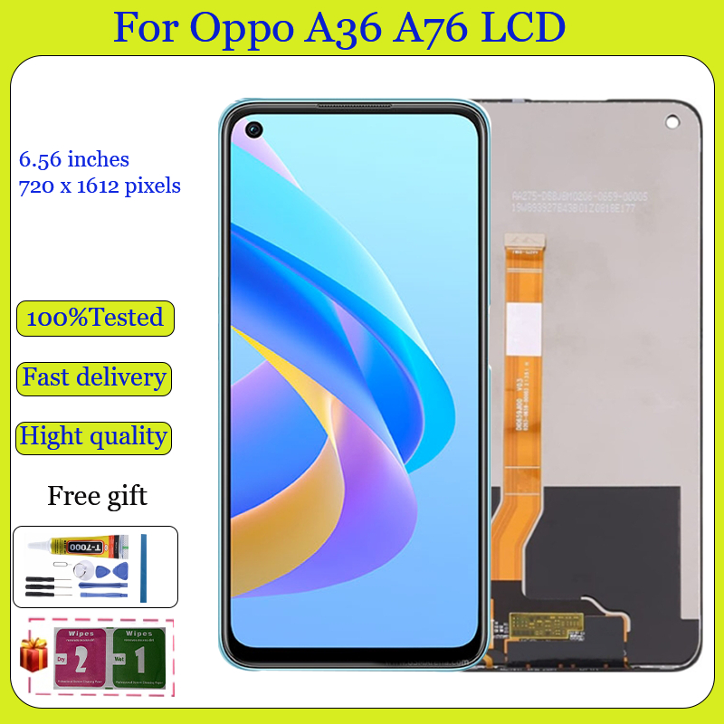 Ori For Oppo A36 4G A76 4G A38 LCD Display Touch Screen With Frame ...