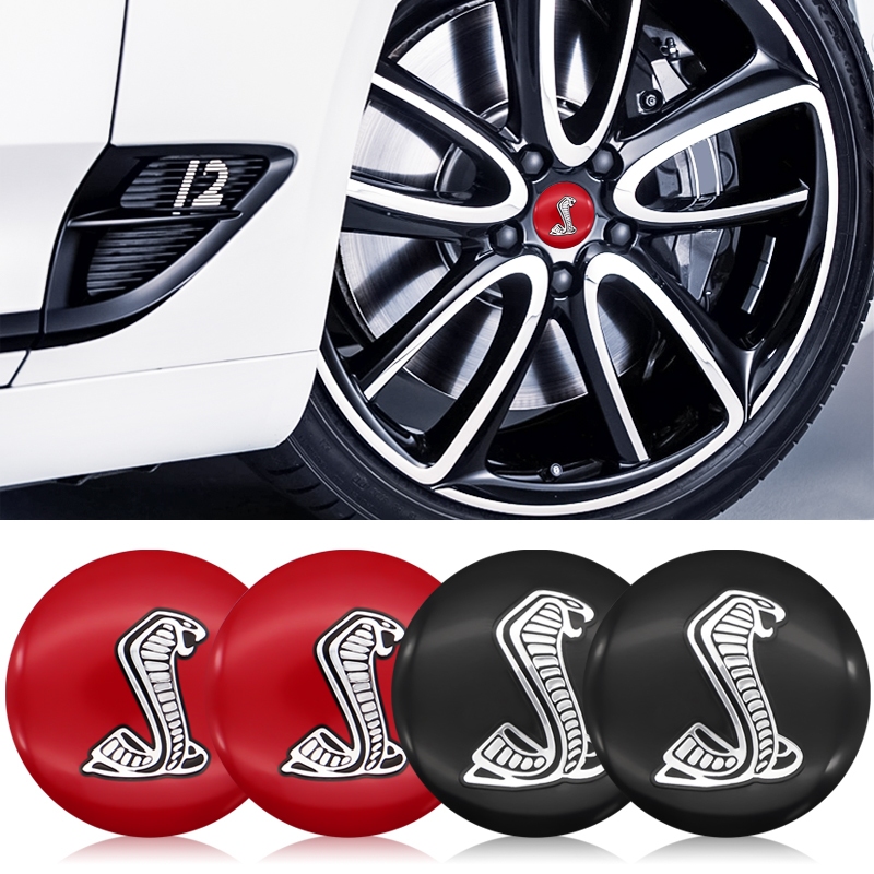 Ford Viper 4pcs 56mm hub center car logo hub cap aluminum sticker ...