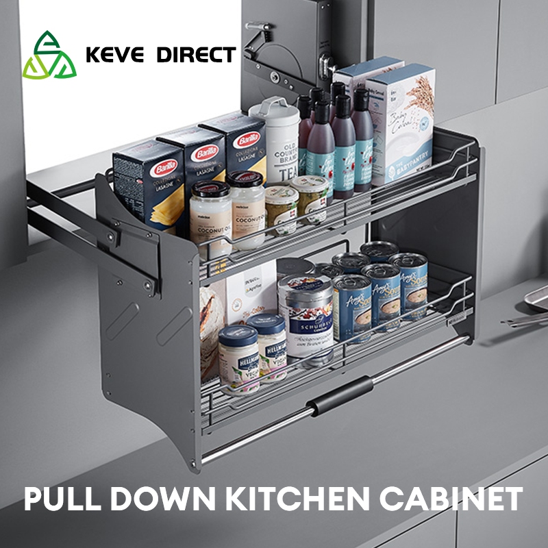 KEVE High Quality Pull Down Basket With Handle Pull Out Rack Organizer ...