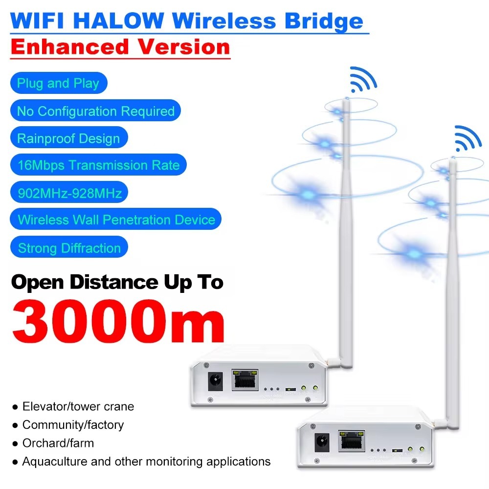 Wifi Halow Wireless Bridge Enhanced Version for 3km Long Distance ...
