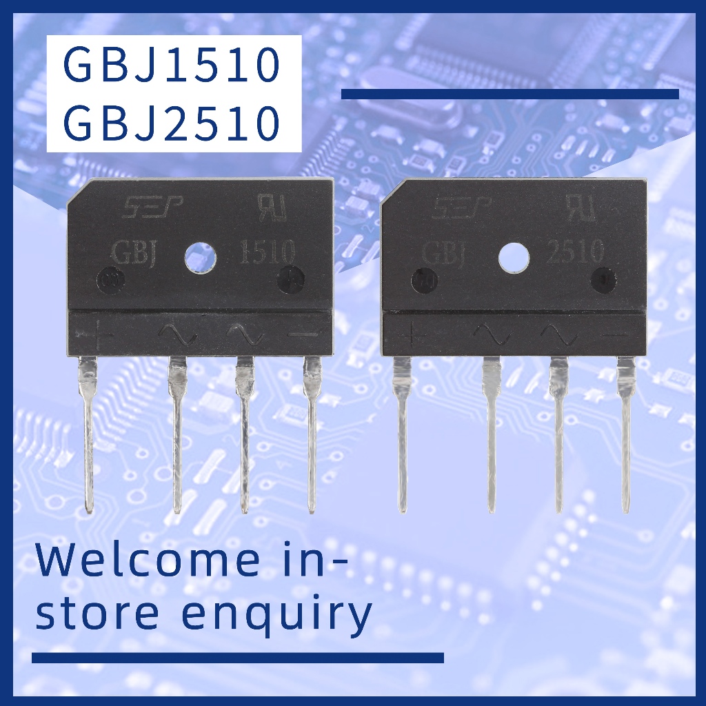 5 Pieces GBJ1510 GBJ2510 15A 25A 1000V Bridge Rectifier Diode Glass ...