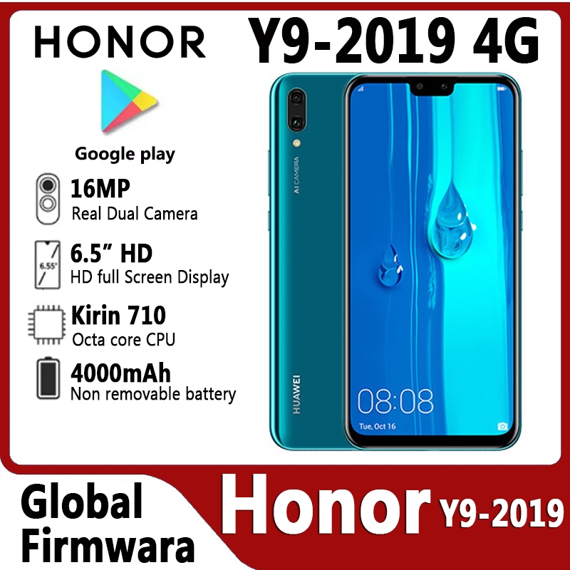 HONOR Y9-2019 Smartphone Global Firmware CPU Haisi Qilin 710 6.5-inch ...