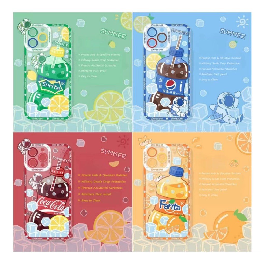 Coca Cola Pepsi Sprite Fanta for iPhone 13 mini 12 Pro 11 XS Max XR X 8 ...