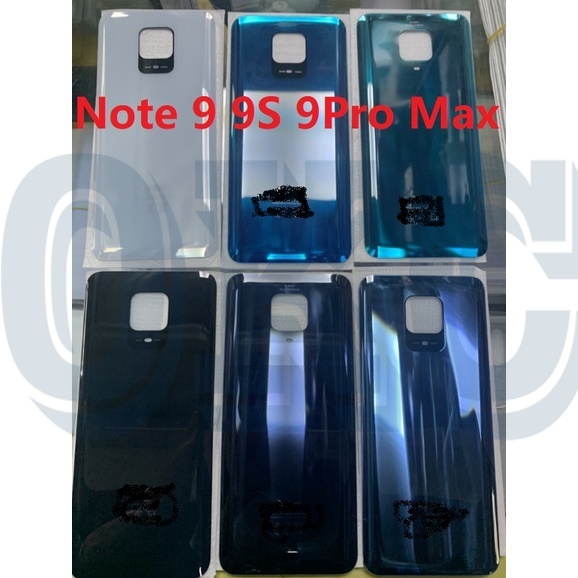 Replacement Repair Back Glass Cover For Redmi Note 9s 9 Pro Max 4G Back ...