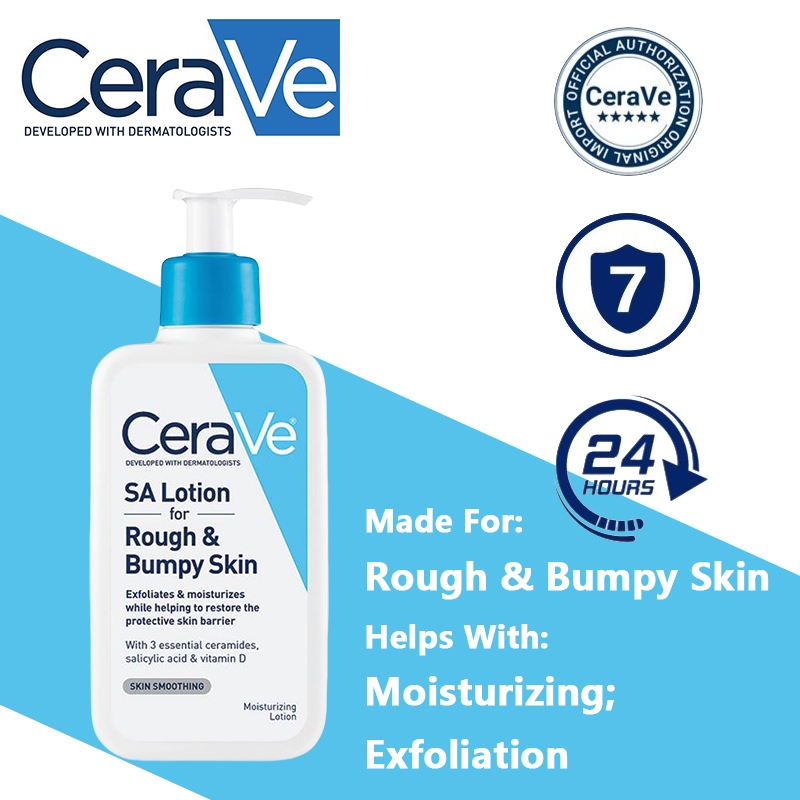 CeraVe SA Lotion for Rough & Bumpy Skin 237ml With Moisturizing ...