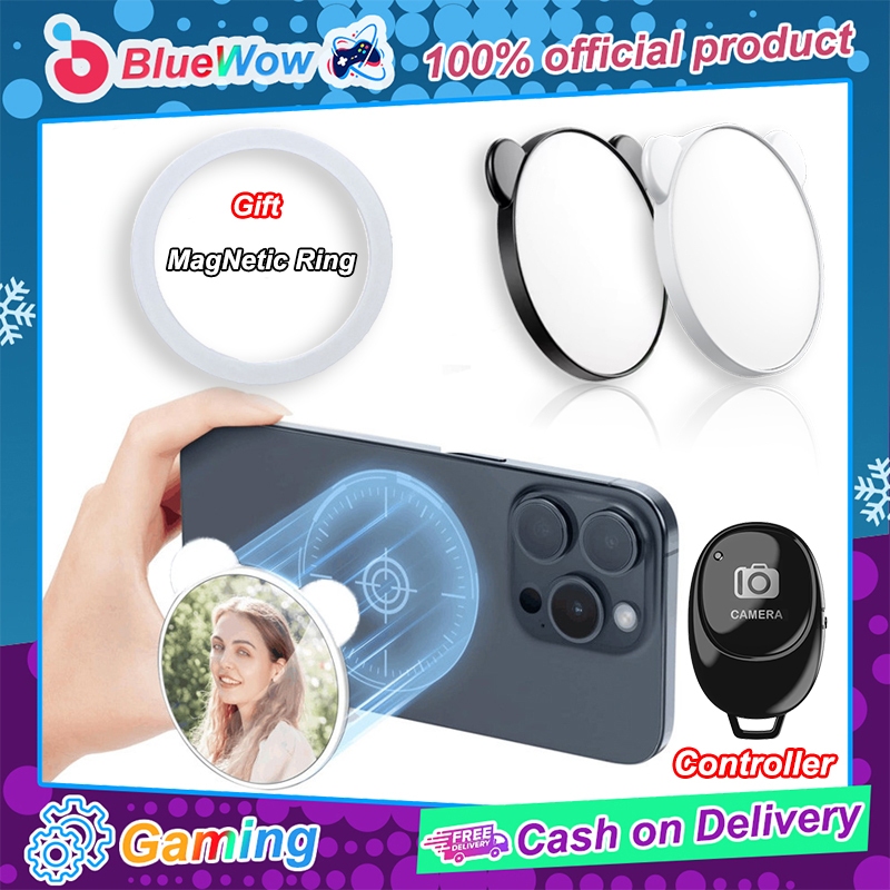BlueWow Universal Magnetic Selfie Mirror for Phone Back Camera Selfie ...