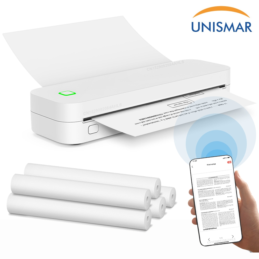 D210 Portable Wireless Bluetooth Thermal Printer A4 Document Phone ...