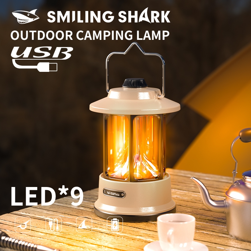 SmilingShark LY3028 9*LED Camping Light White/Warm Light Super Bright ...