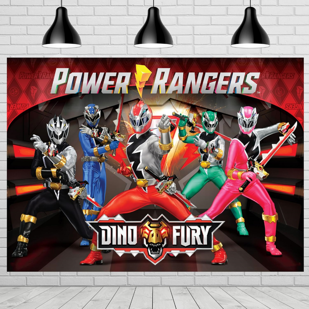 Power Rangers Photography Backdrop 5x3ft Fabric Power Rangers Backdrop ...