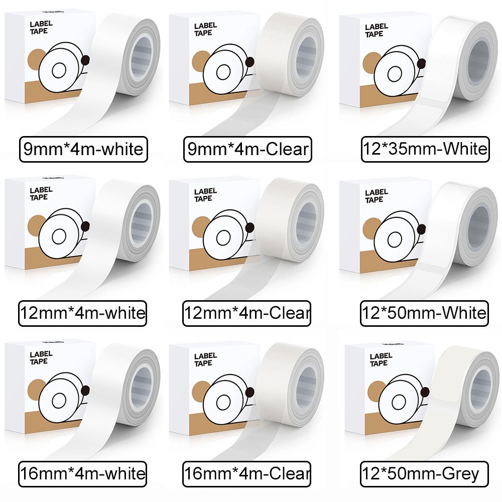 MakeID L1 E1 Q1 Label Maker Tape for Label Print Paper Refills Standard ...