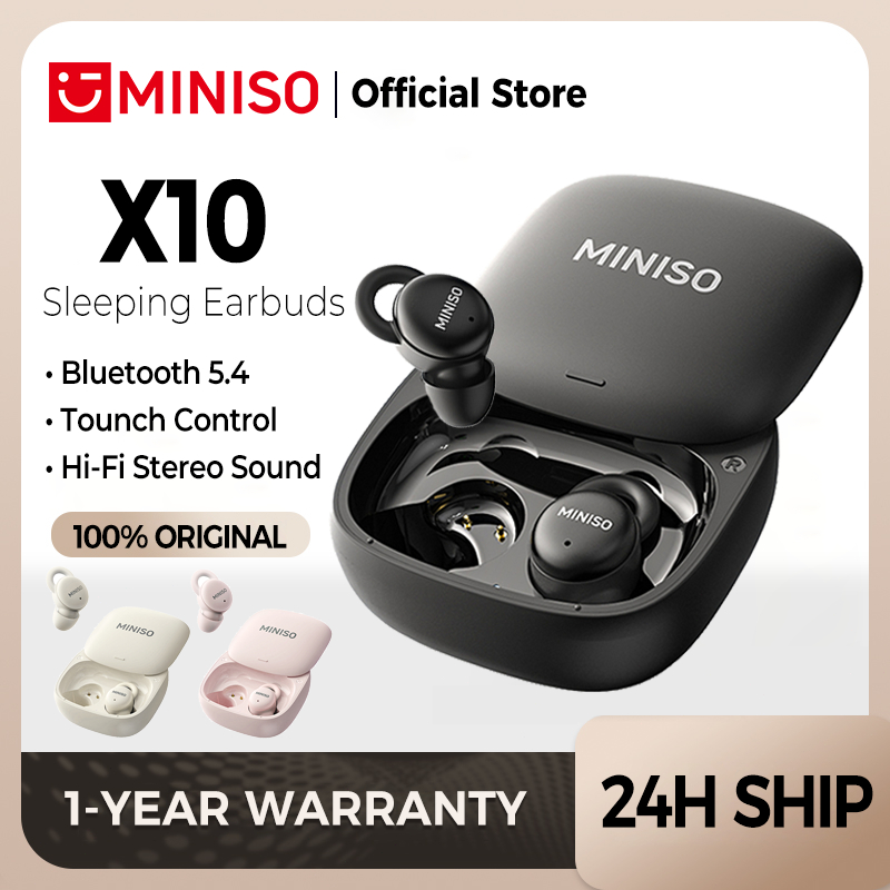 MINISO X10 Sleeping Earbuds IPX5 Waterproof BT5.0 Headphones/Mini X10 ...