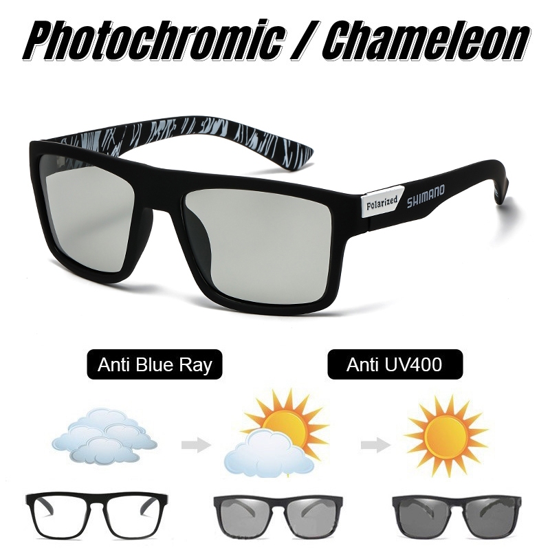 Brand Photochromic Sunglasses Classics Polarized Unisex Cycling Sport ...