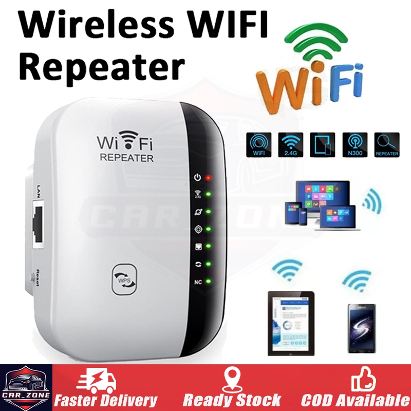 【Local Shipping】Wi-Fi Repeater 300Mbps Network Signal Extender Fast ...