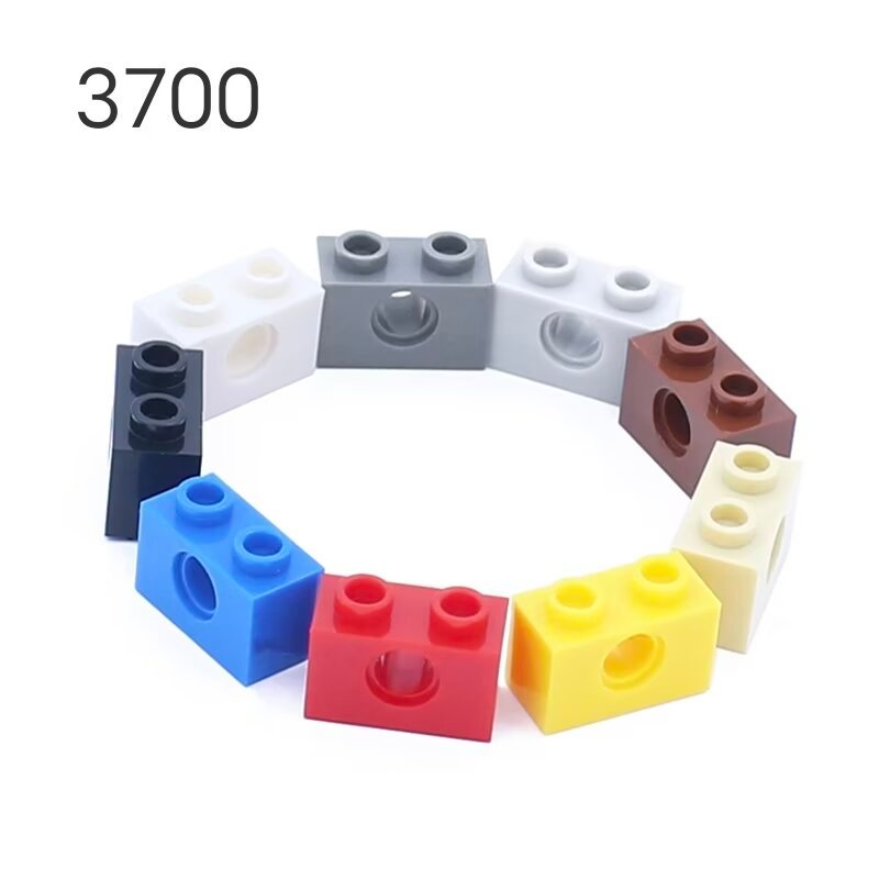 Small Particle Building Blocks 3700 Technology Parts 1x2 with 1 Hole ...