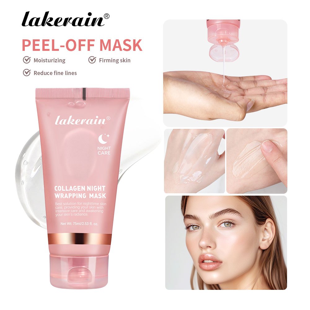 Lakerain Collagen Peel Off Facial Mask Overnight Wrapping Pack ...