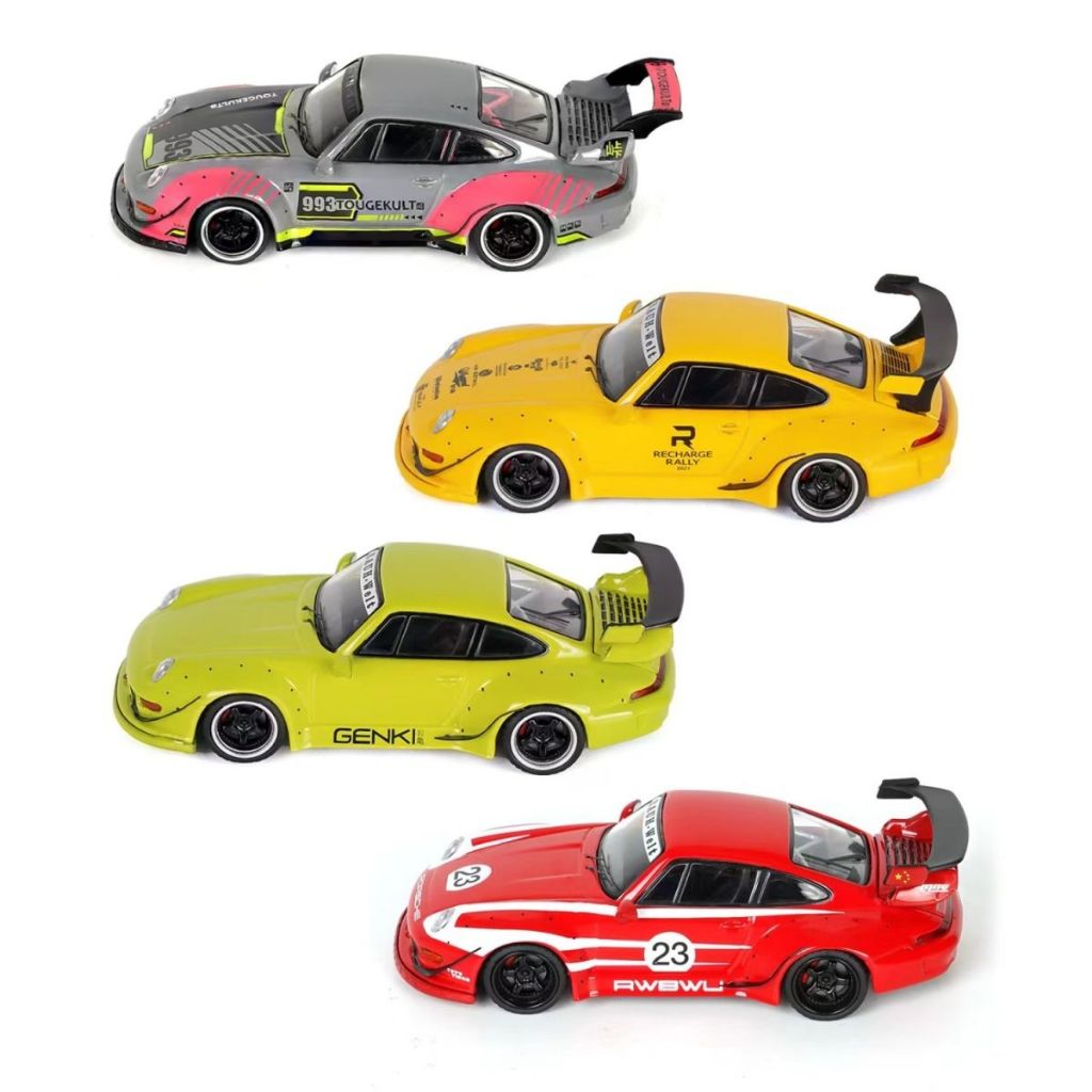 XF Model 1/64 Porsche RWB 993 Low Tail High Tail Alloy Car Model ...