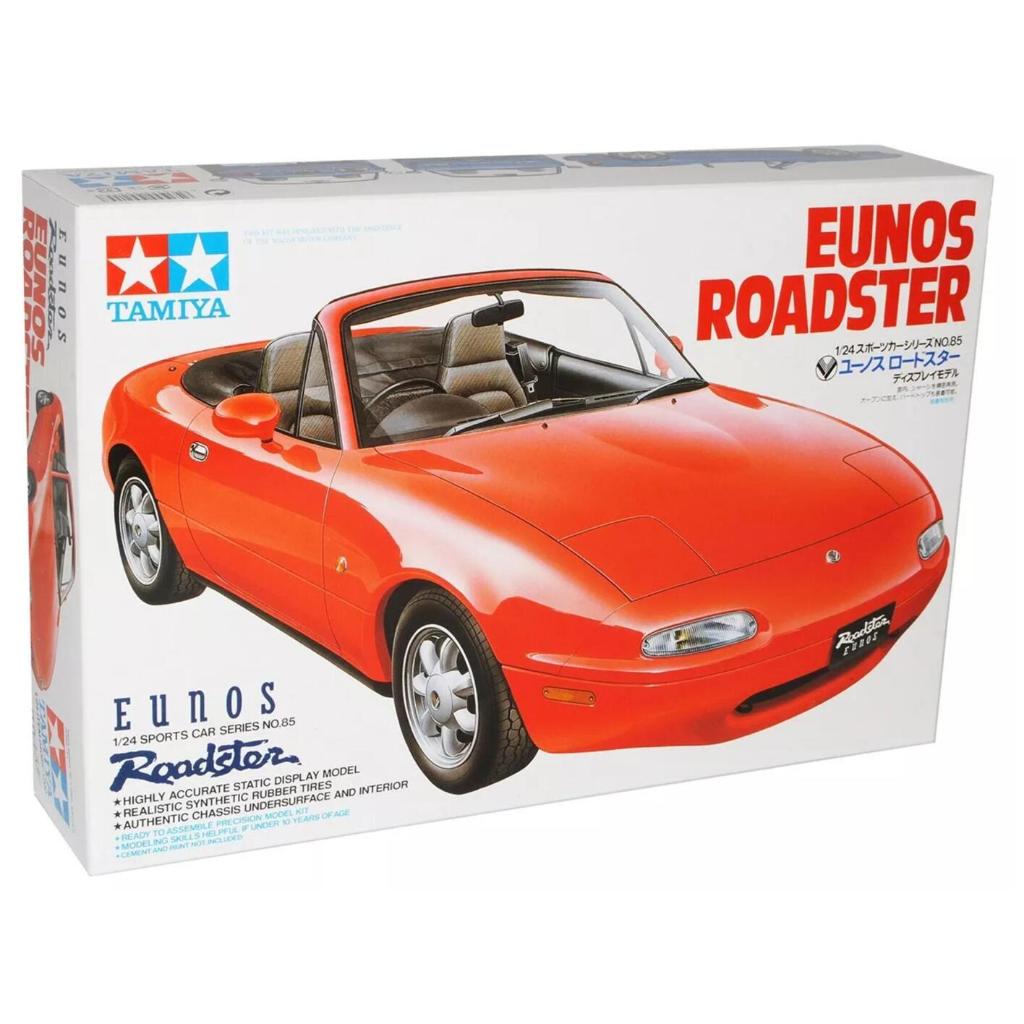 Tamiya 24085 1/24 Scale Model Sports Car Kit MX-5 Miata Eunos Roadster ...