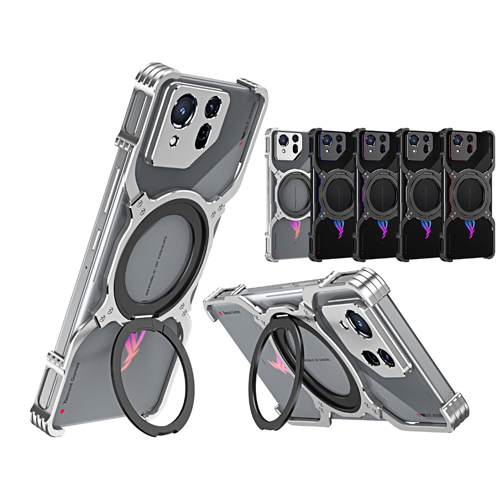 Aluminum Alloy Magnetic Frameless Phone Case For ASUS ROG 8 Pro Phone 8 ...
