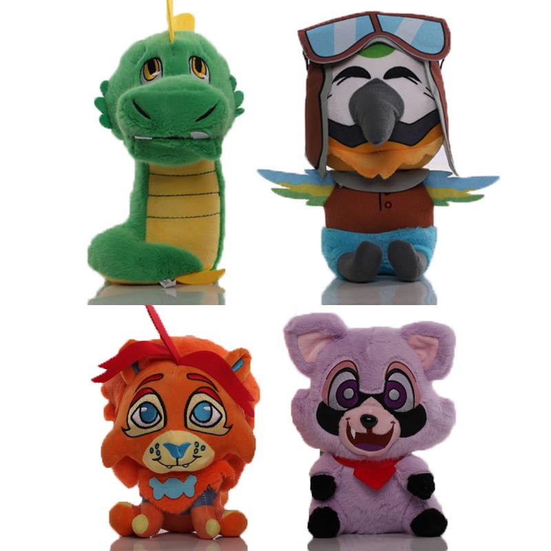 4 Style 20-26cm New Indigo Park Plush Rambley Cute Little Raccoon Lion ...