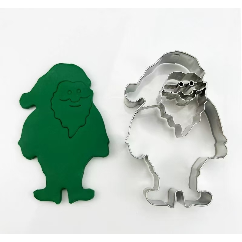 New Christmas 3D Santa Claus Shape Cookie Molds Cookie Cutting Clay ...