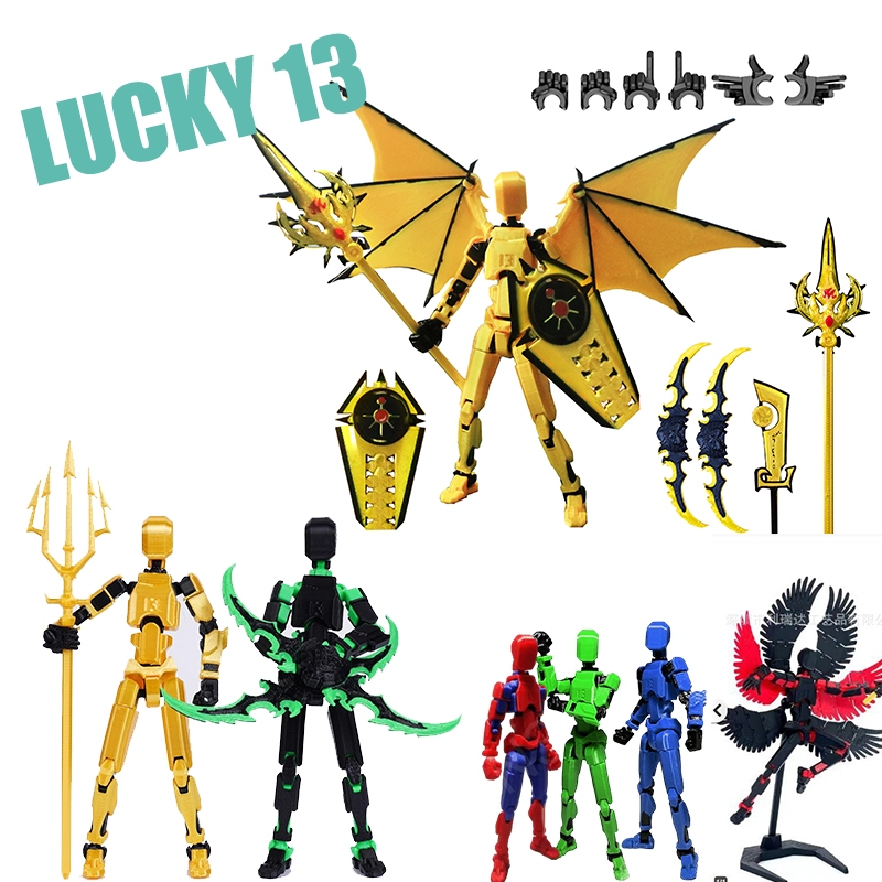 Dummy 13 Robot Lucky Doll Action Figure 3D Toy Movable Figures T13 ...