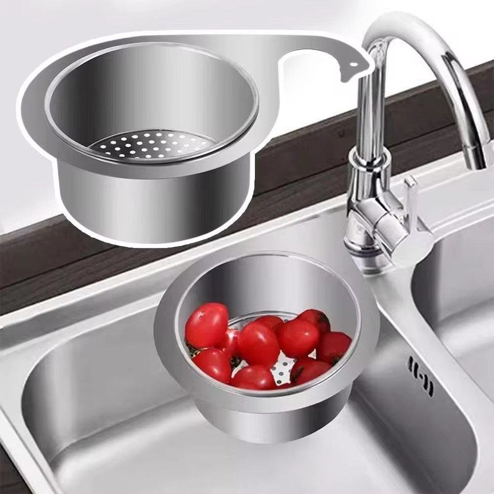 Stainless Steel Swan Sink Strainer Basket Kitchen Sink Garbage Filter ...