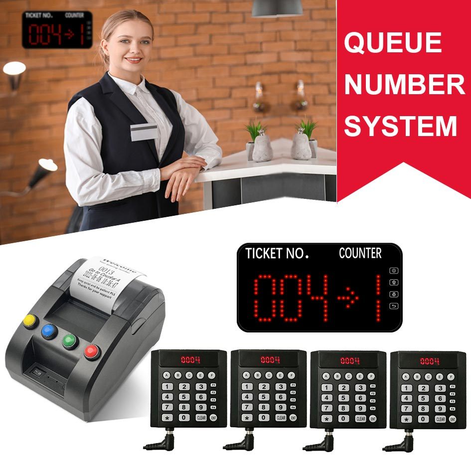 Queue Wireless Calling System for Restaurant Hospital Kitchen Call ...