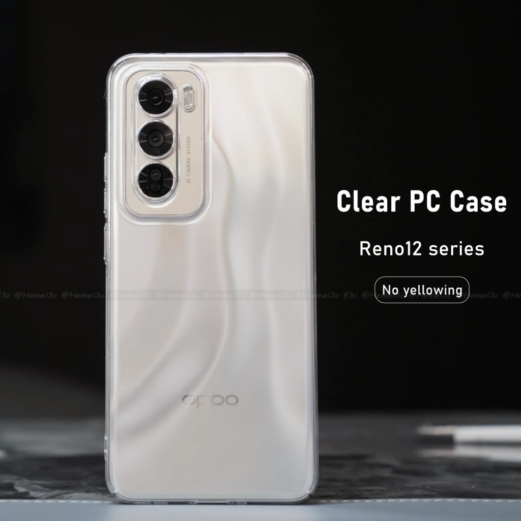 For OPPO Reno 12 12F F Pro 5G Casing No Yellowing Transparent Ultra ...