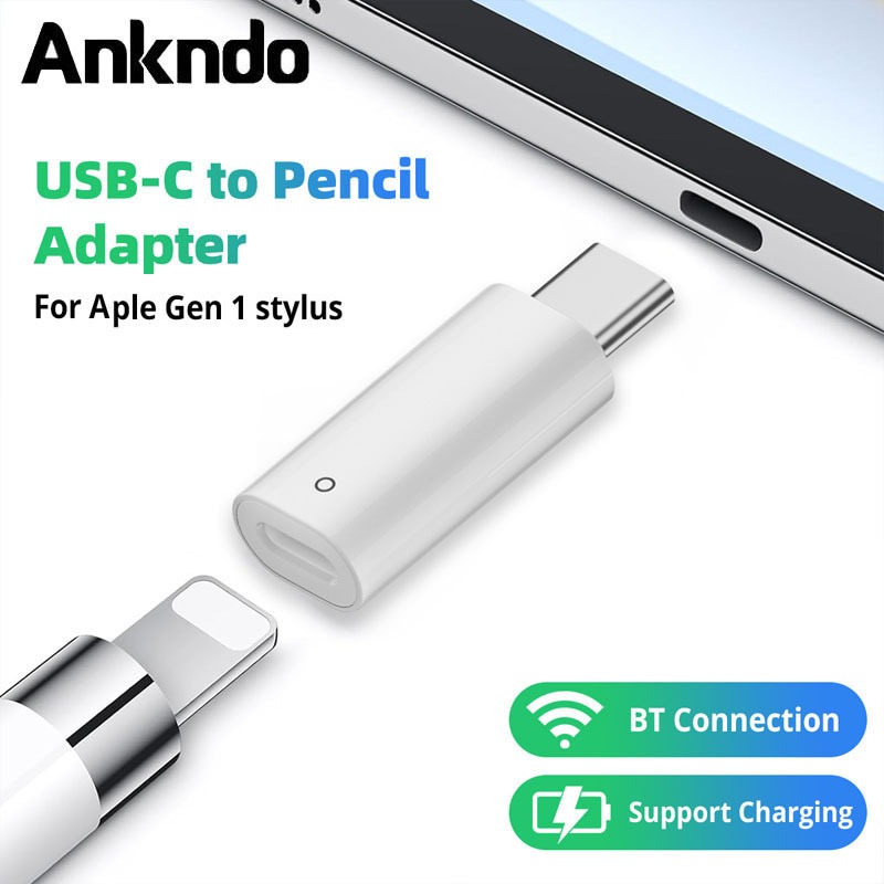 USB C to Pencil Adapter Supports Pairing and Charging of Pencil 1st and ...