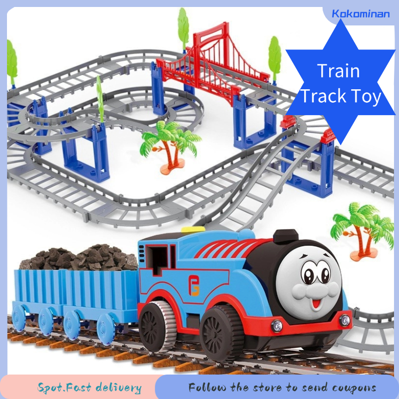 NEW KIDS PLAY&LEARN Fun Toy Set DIY Assembly Track Railway Thomas Train ...