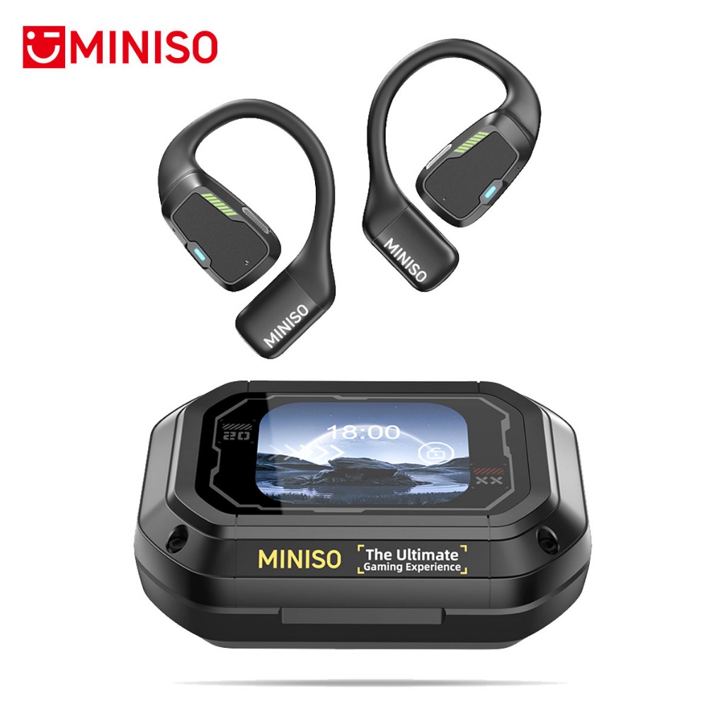 MINISO M98 Wireless Earphones Bluetooth 5.4 With LCD Touch Screen ...