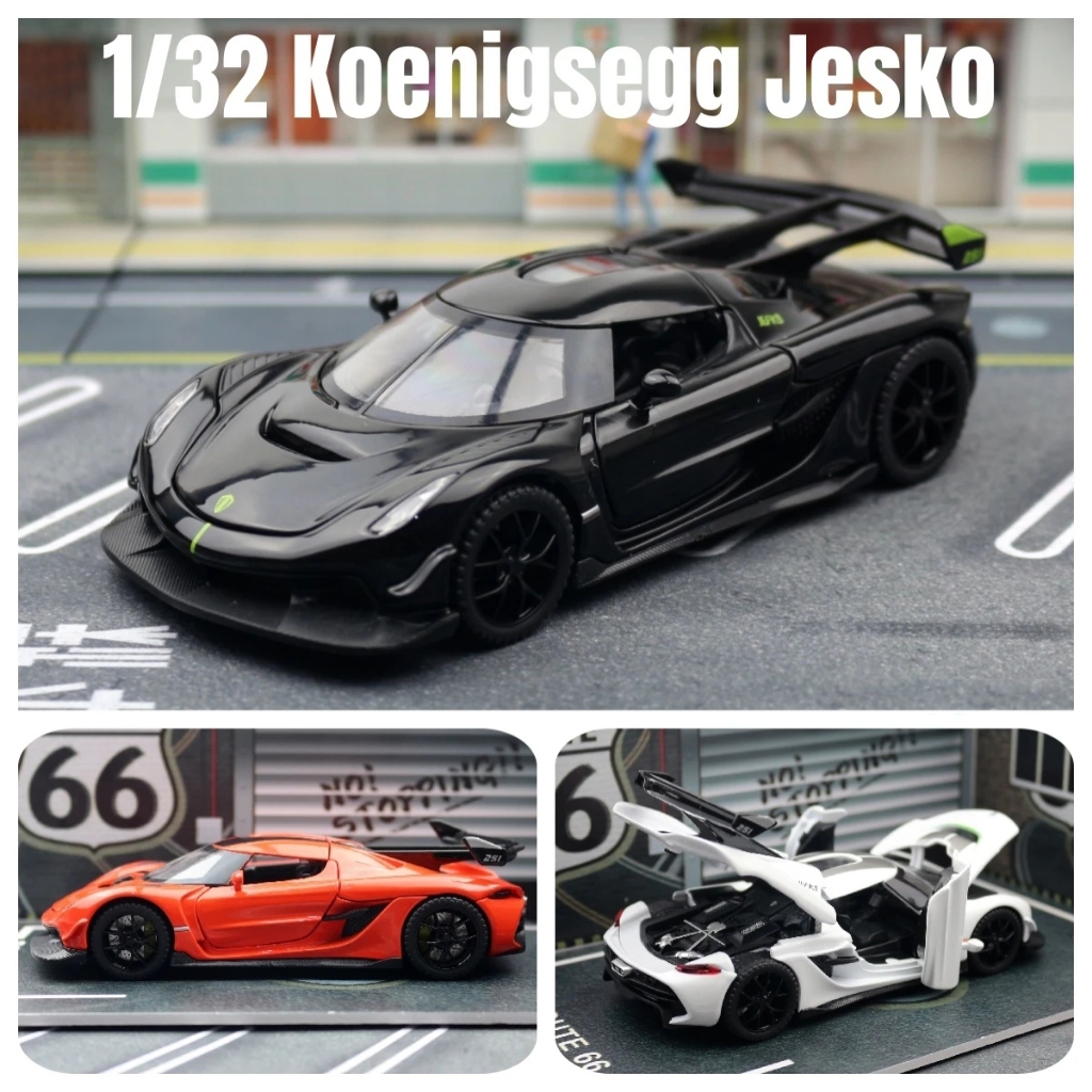 Diecast car 1:32 Koenigsegg JESKO Toy Car Model Diecast Racing ...
