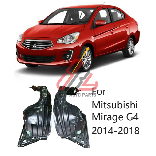 Front Fender Liner For Mitsubishi Mirage G4 2014 2015 2016 2017 2018 ...