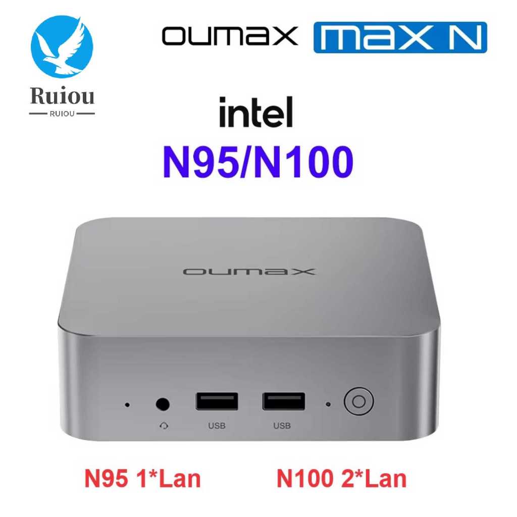 OUMAX Mini PC Intel Alder Lake N100/N95 8GB 256GB 16GB 500GB NVMe SSD ...