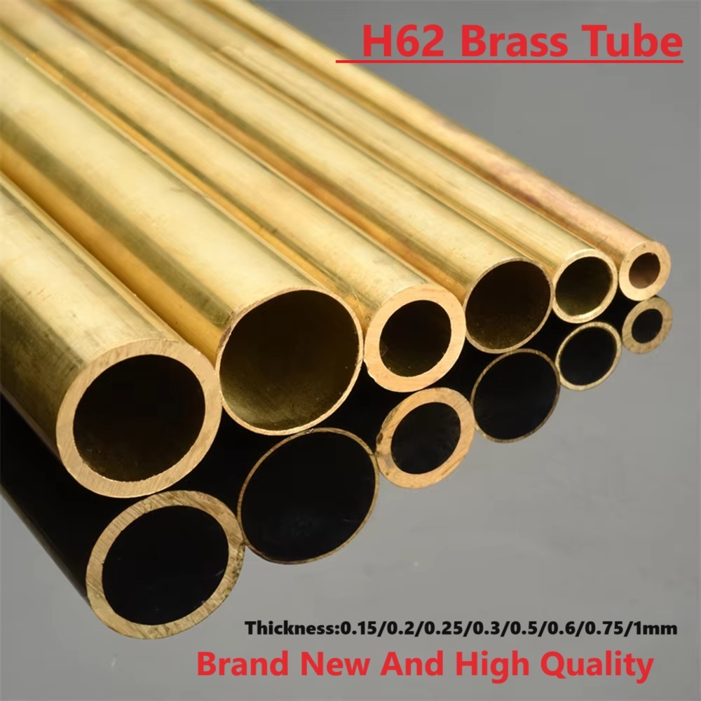 1PCS H62 Brass Tube Pipe OD1/2/3/4/5/6/7mm wall thickness 0.5mm 1mm 1.5mm 2mm Copper Pipe ...