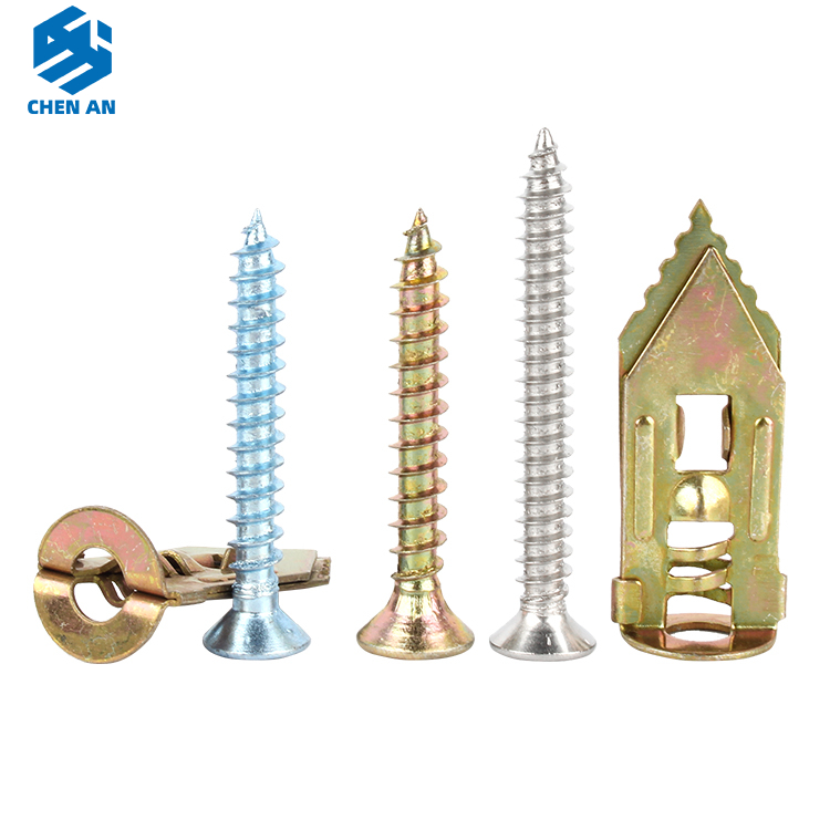 Heeman4u MKR Drywall Self-Drilling Anchors with Screws Wall Plug Anchor ...