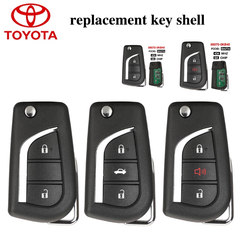 Updating Flip Car Key Cover Suitable For Toyota Revo/Altis/innova 2022 ...