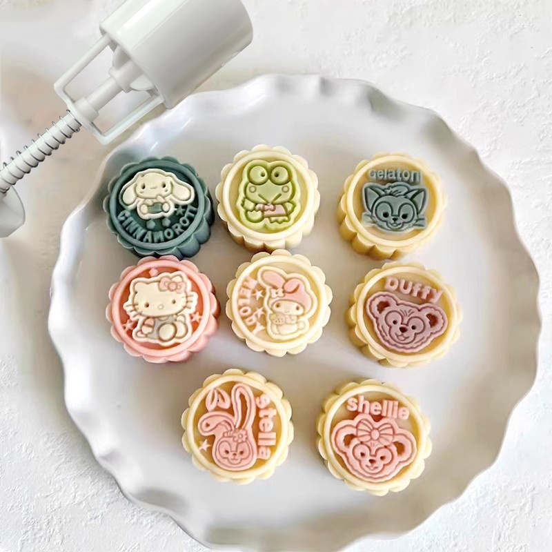 50g Cartoon Series Moon Cake Mold Sanrio Rilakkuma Snoopy Snow Skin ...