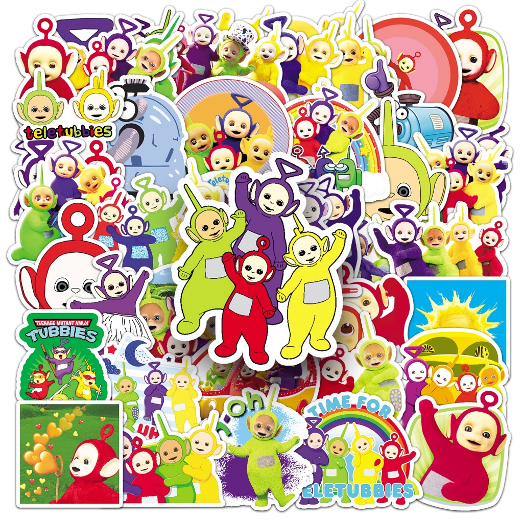 50 Piece Funny Teletubbies Stickers Waterproof DIY For Phones Laptop ...