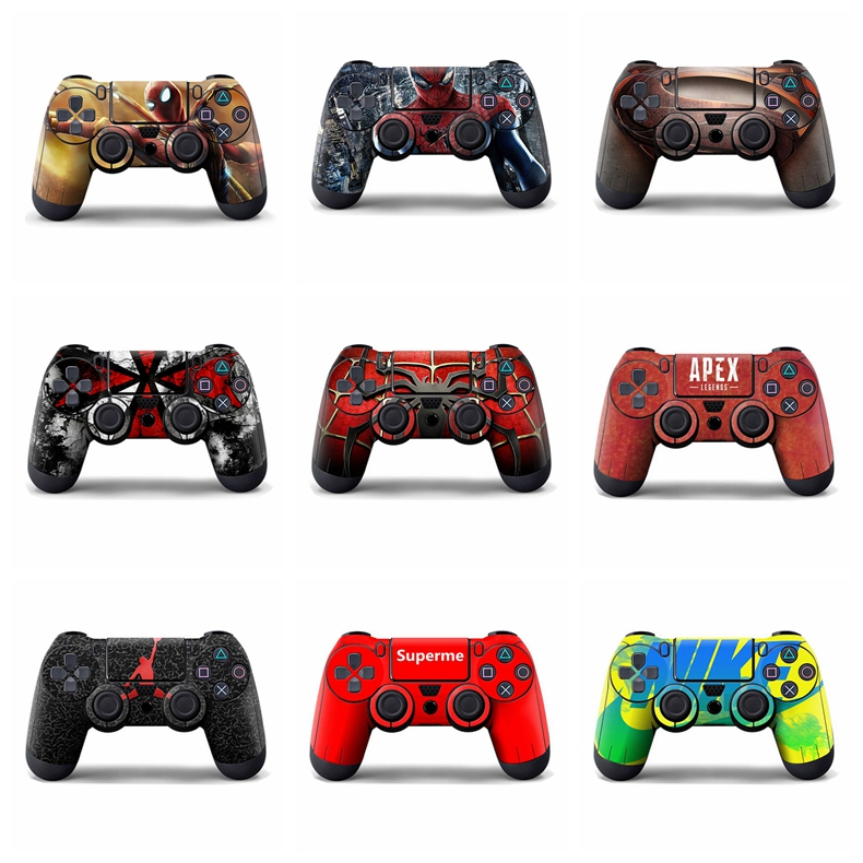 2 Pack PS4 Controller Wireless Remote Skins Decal Wrap 36 Colors ...