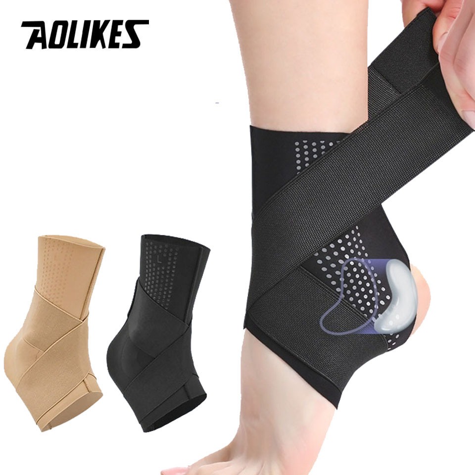 AOLIKES 1PCS Ankle Brace Adjustable Compression Ankle Support for ...