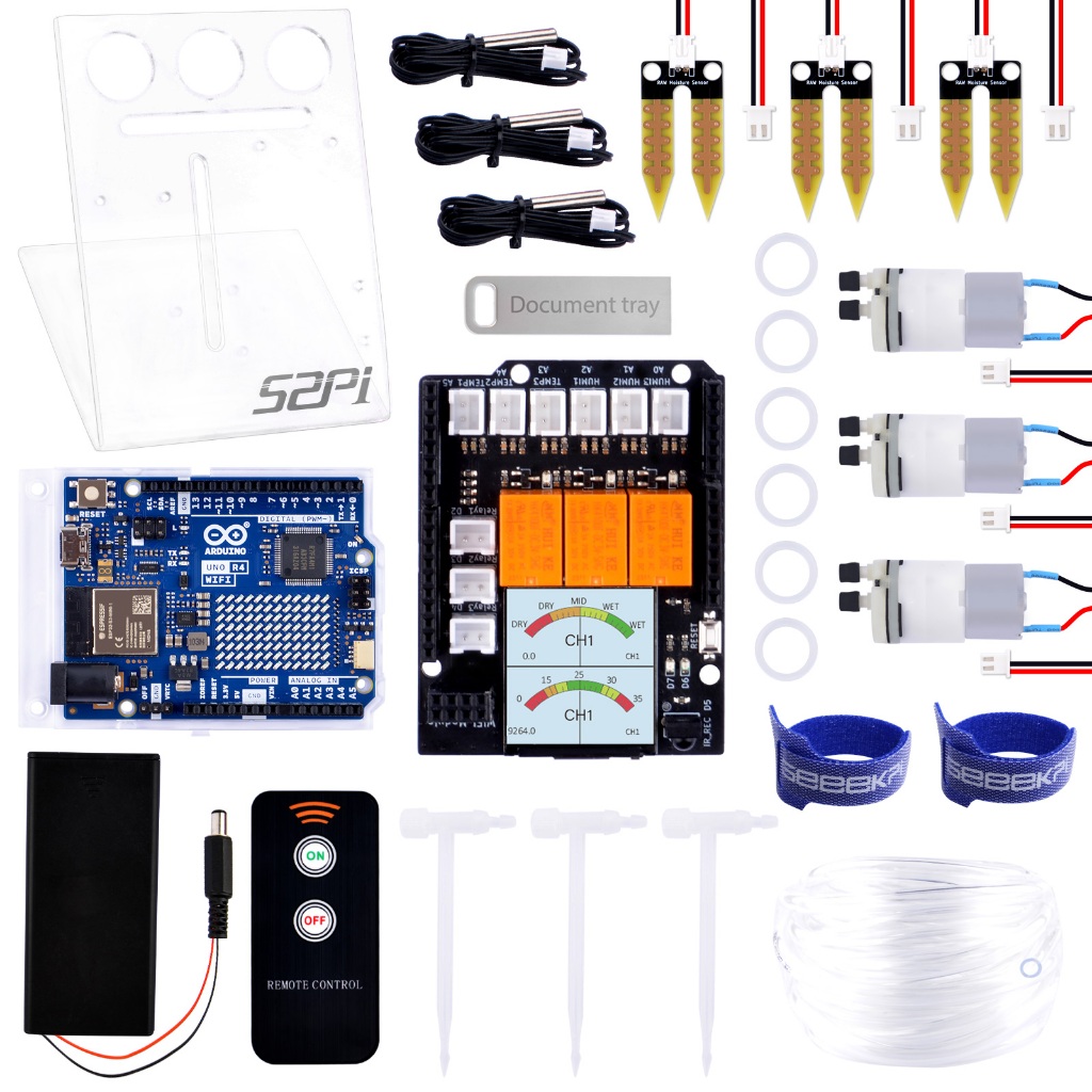 52Pi Plant Watering Kit With Arduino UNO R4 WiFi Environmental ...