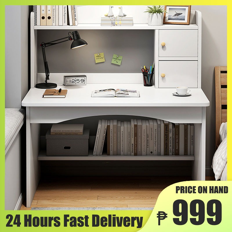 Study Table with Drawer and Shelves Computer Table Desk Office Table ...