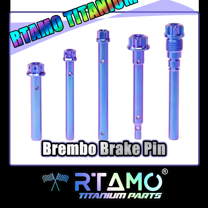 RTAMO Titanium Gr5 Brembo Caliper Brake Pins Brembo 2 Pot 4 Pot HPK CNC ...