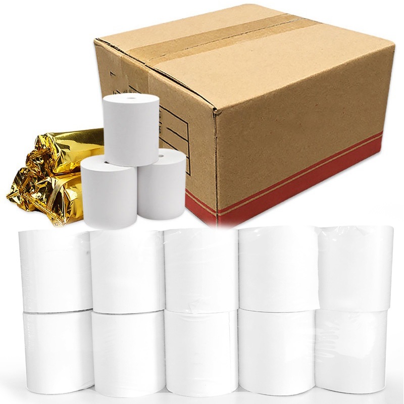 50 Rolls Thermal Receipt Paper roll 80mm x 80mm 80x70 70gsm POS thermal ...