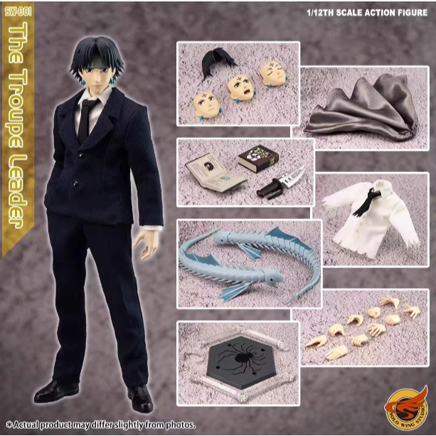 SoloWingStudio 1/12 Hunter x Hunter Phantom Troupe Leader Action Figure ...
