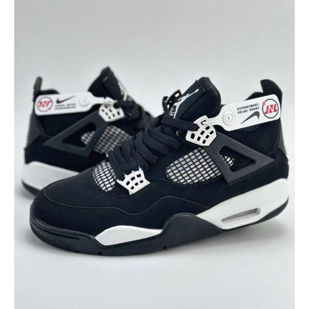Jordan air jordan 4 retro "white thunder" non-slip mid-top retro ...