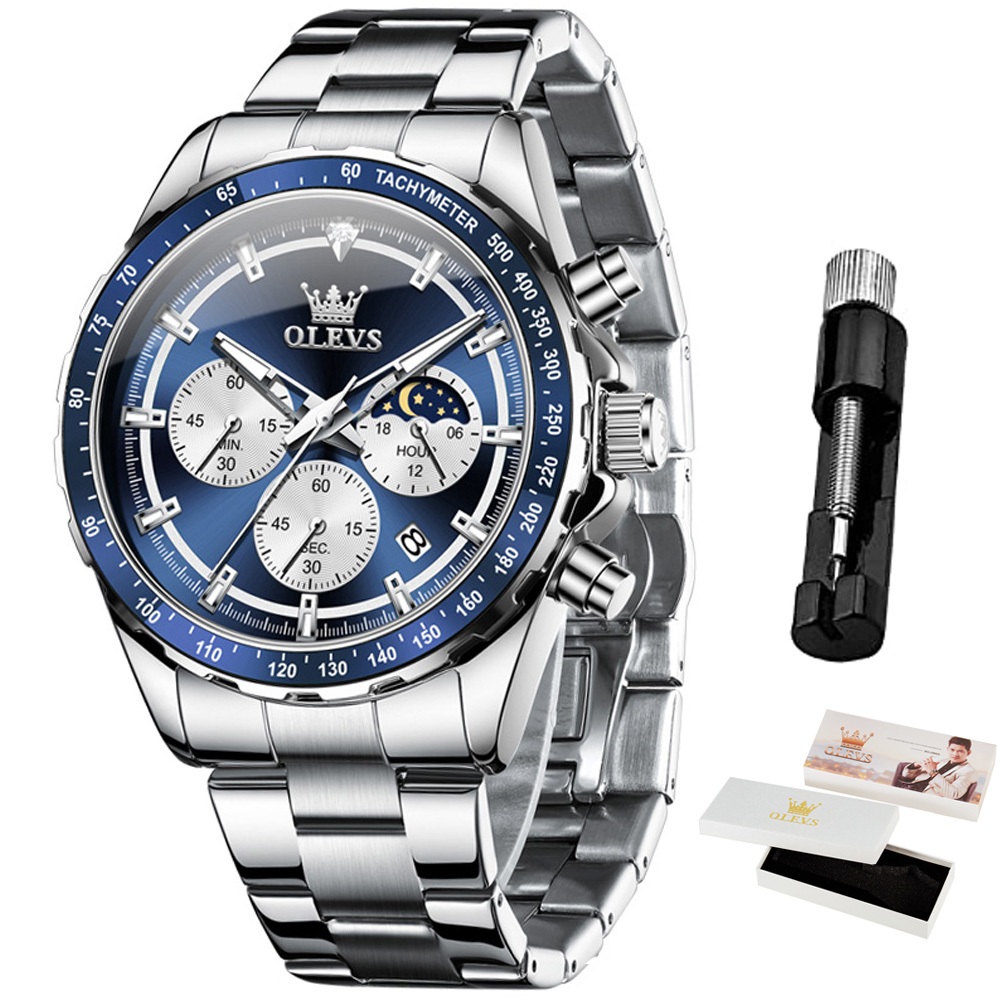 OLEVS New Arrived Watch For Men Water Proof Original With Box Stainless ...