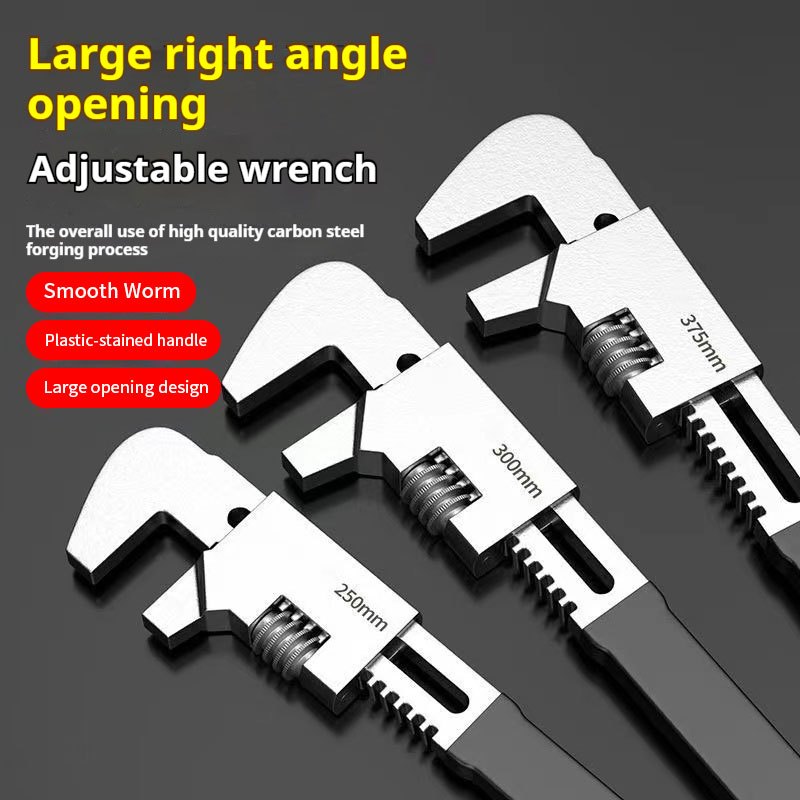 Large Diameter Adjustable Wrench Multifunctional Right Angle Wrench ...