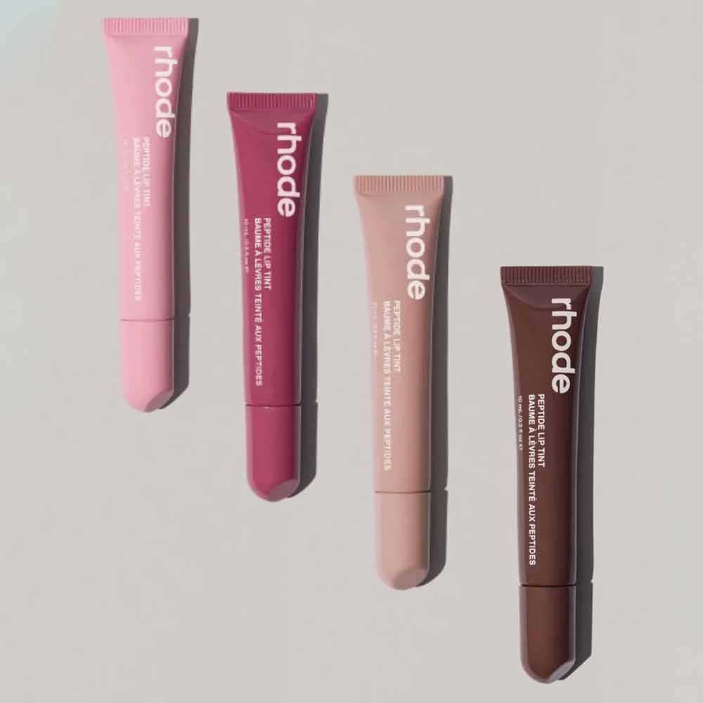 Rhode Hailey lip balm lip moisturizing tinted lip gloss ribbon toast ...